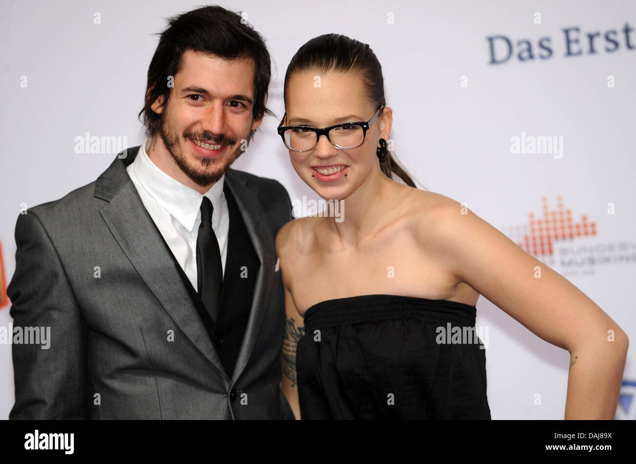 Swiss singer Stefanie Heinzmann and her brother and manager Claudio ...