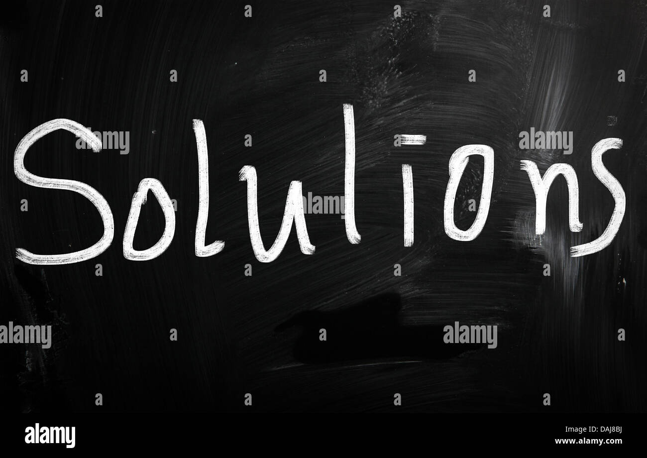 Problem solutions Black and White Stock Photos & Images - Alamy