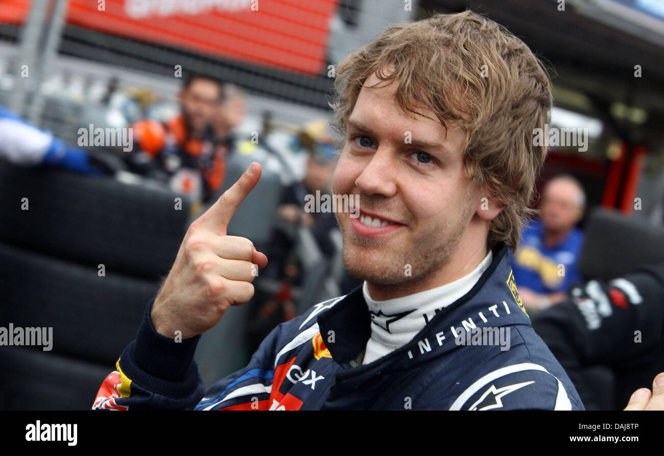 German Formula One driver Sebastian Vettel of Red Bull Racing ...