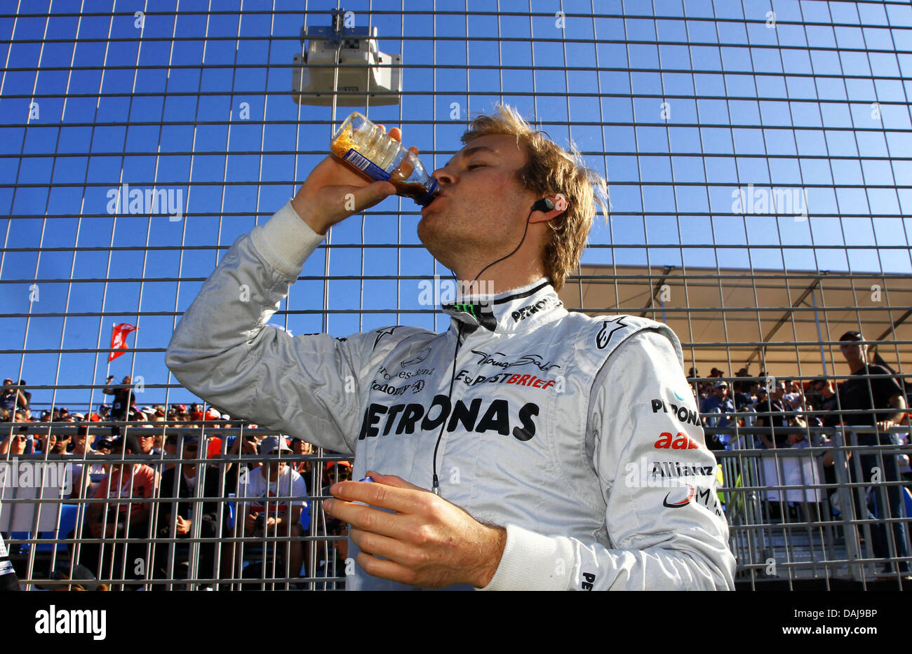 The picture shows German Formula One driver Nico Rosberg of Mercedes GP ...