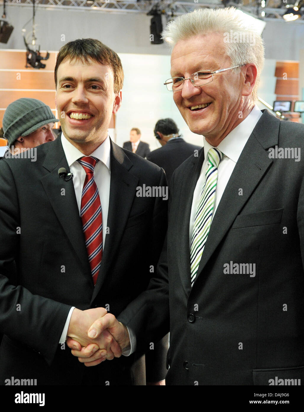 The picture shows the lead candidate of the Social Democratic Party ...