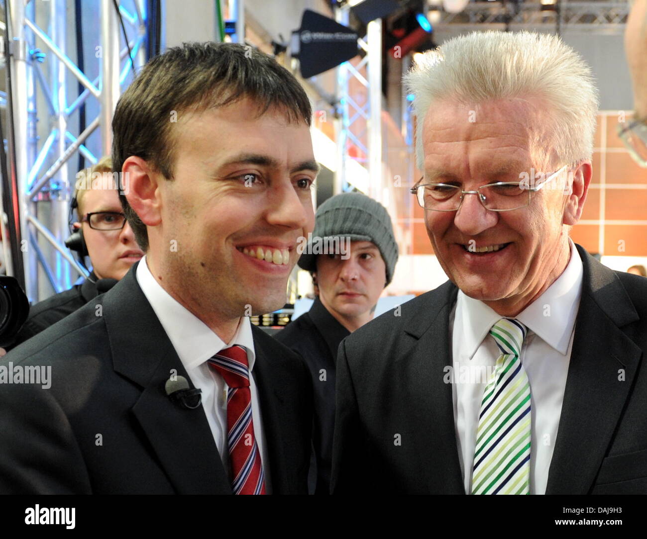 The picture shows the lead candidate of the Social Democratic Party ...