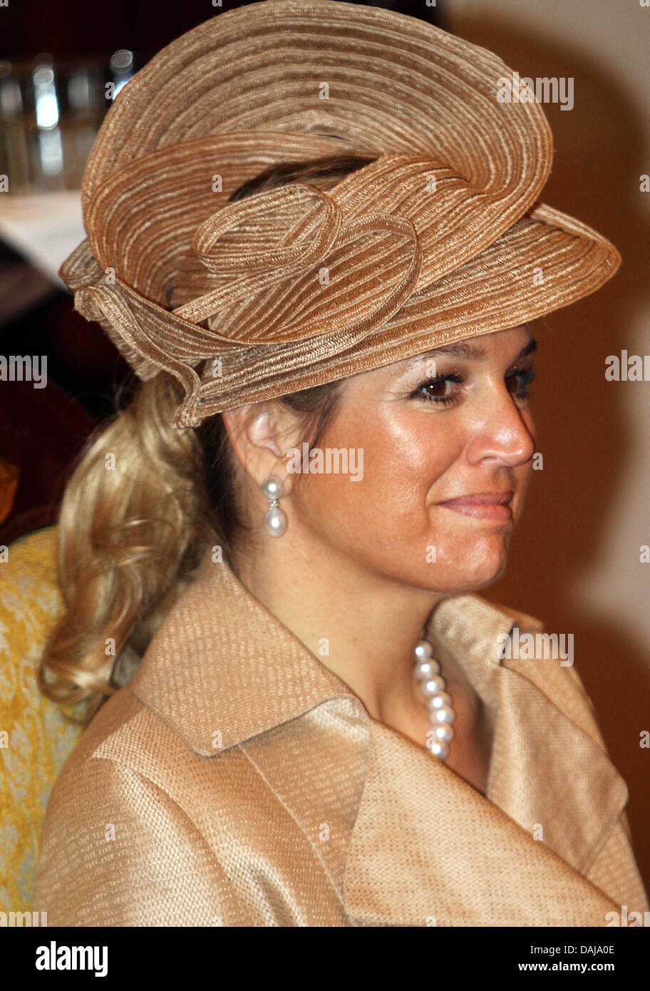 Princess Maxima of the Netherlands smiles during a visit in Hanoi ...