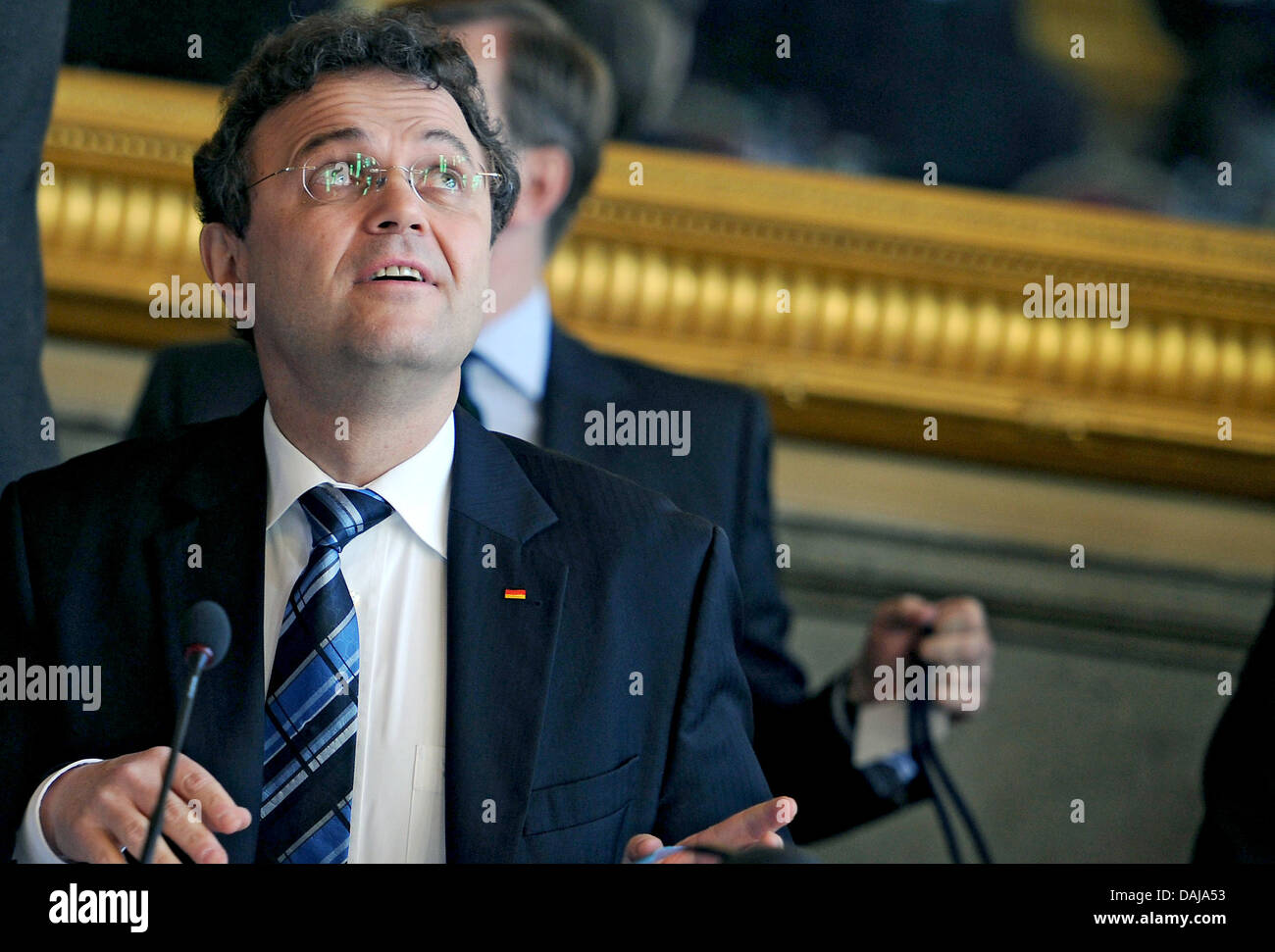 German Minister of Interior Hans-Peter Friedrich opens the plenary ...