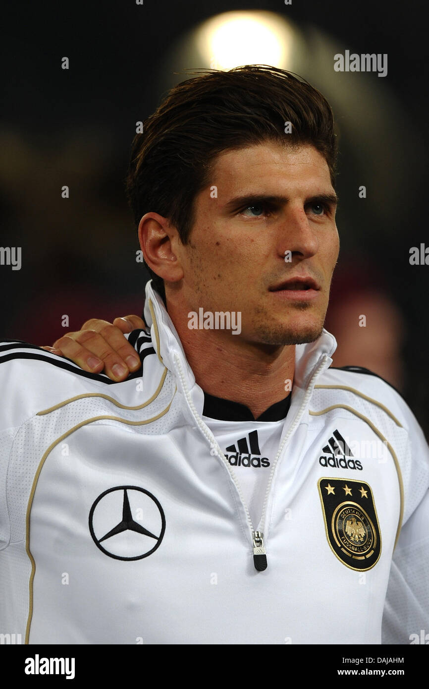 Germany's Mario Gomez is pictured at the start of the international ...