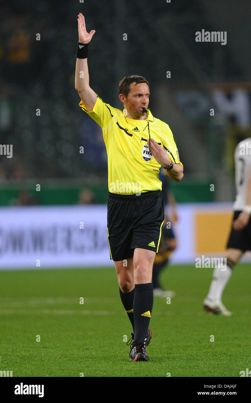French FIFA referee Stephane Lannoy is pictured during the ...