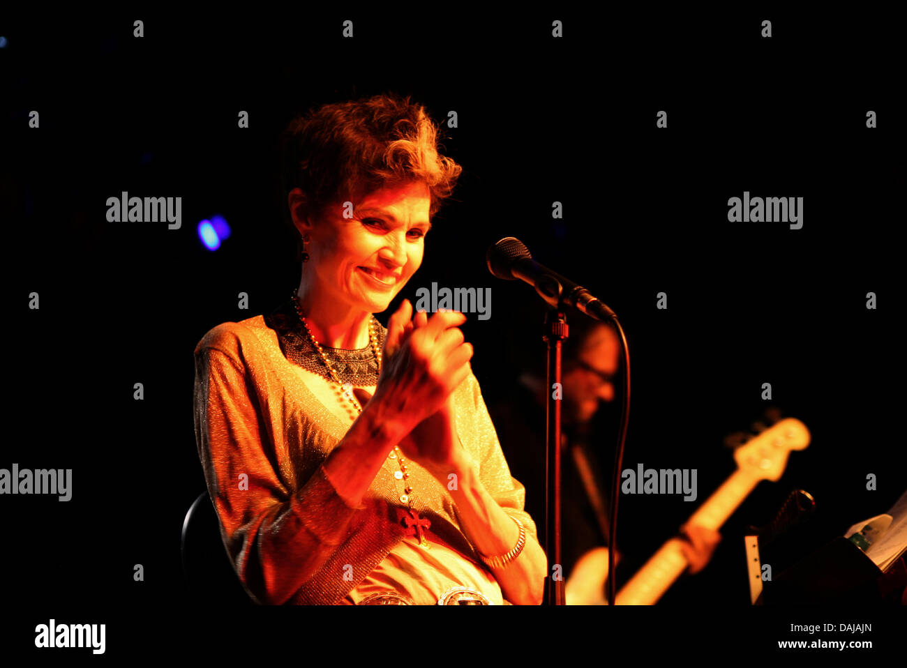Canadian singer Alannah Myles performs on stage at the club 'Colos-Saal ...
