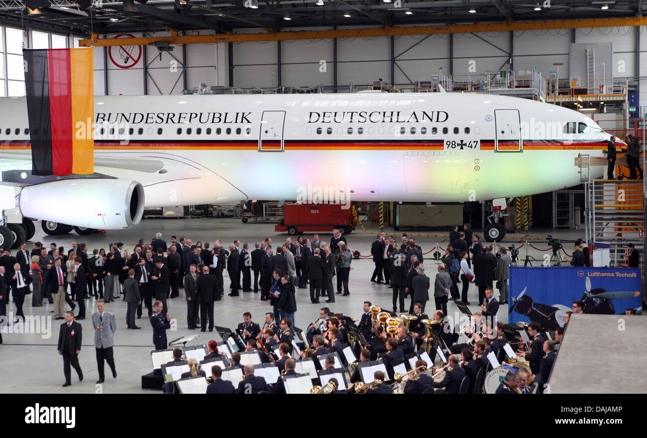 The new Airbus A340 of the German Air Force (Luftwaffe) is pictured at ...
