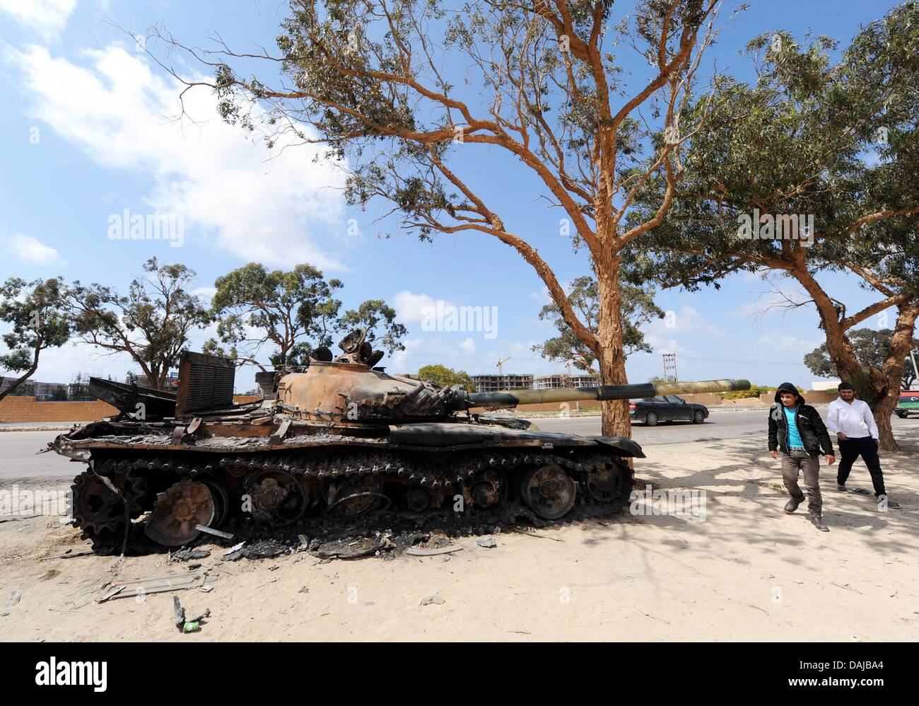 Destroyed Tank Libyan Desert High Resolution Stock Photography and ...
