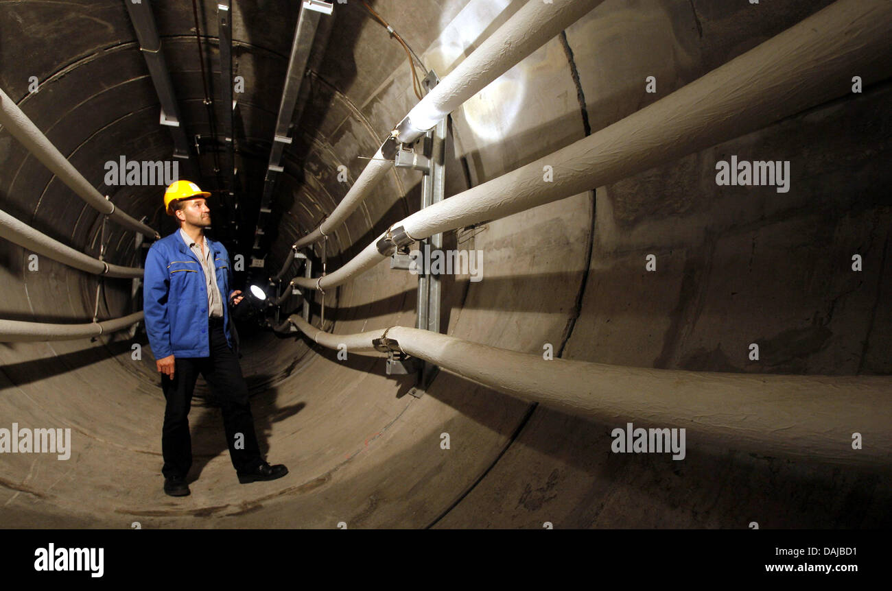 An archive photo dated 25 June 2008 shows an engineer from Vattenfall ...