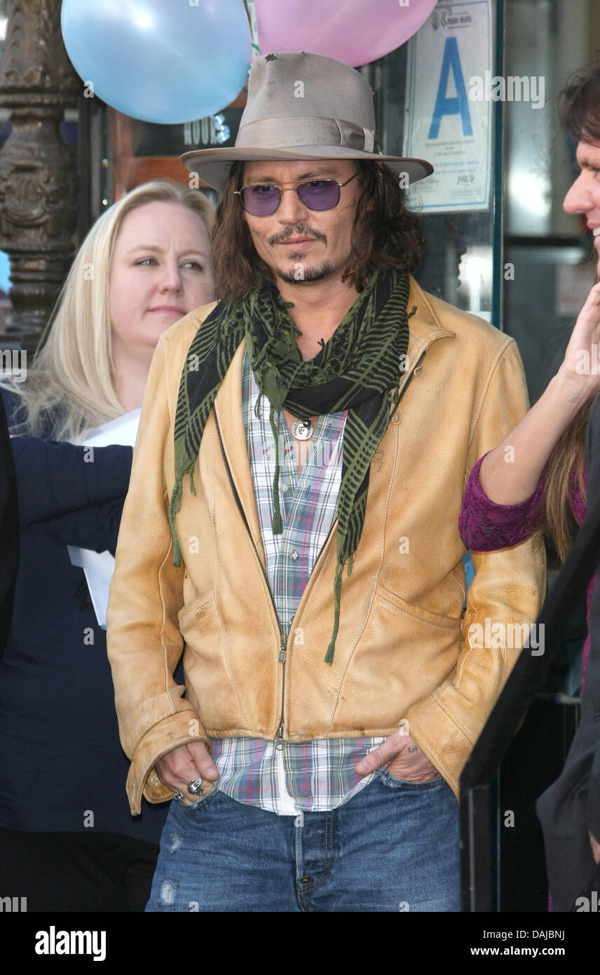 Actor Johnny Depp attends the ceremony honoring Spanish actress ...