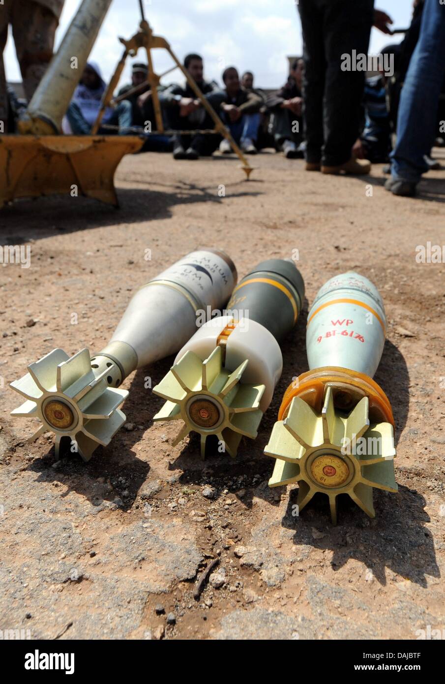 Libyan insurgent forces are trained in using weapons in Benghazi, Libya ...