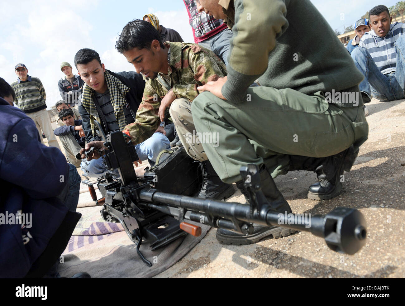 Libyan Insurgent Forces Are Trained In Using Weapons In Benghazi Libya