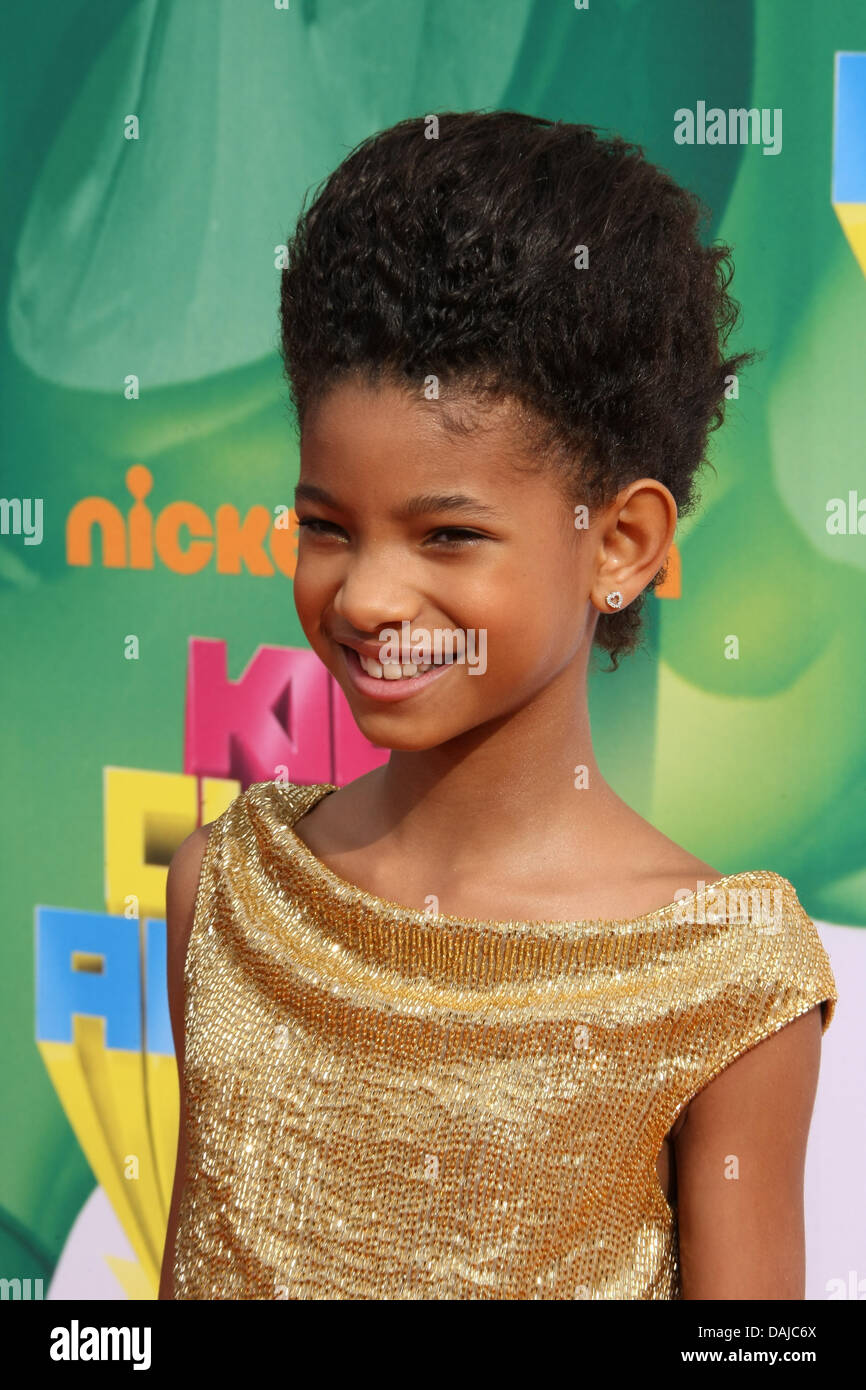 American child actress and singer Willow Smith attends the Nickelodeon ...