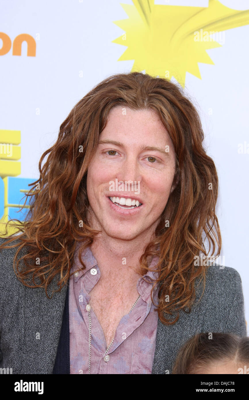 American snowboarder Shaun White attends the Nickelodeon Kids' Choice ...