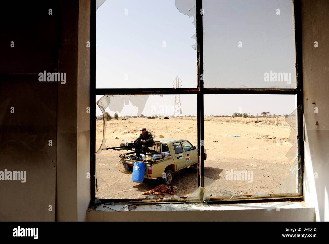 Libyan rebel forces ready themselves to defend the city of Ajdabiya ...