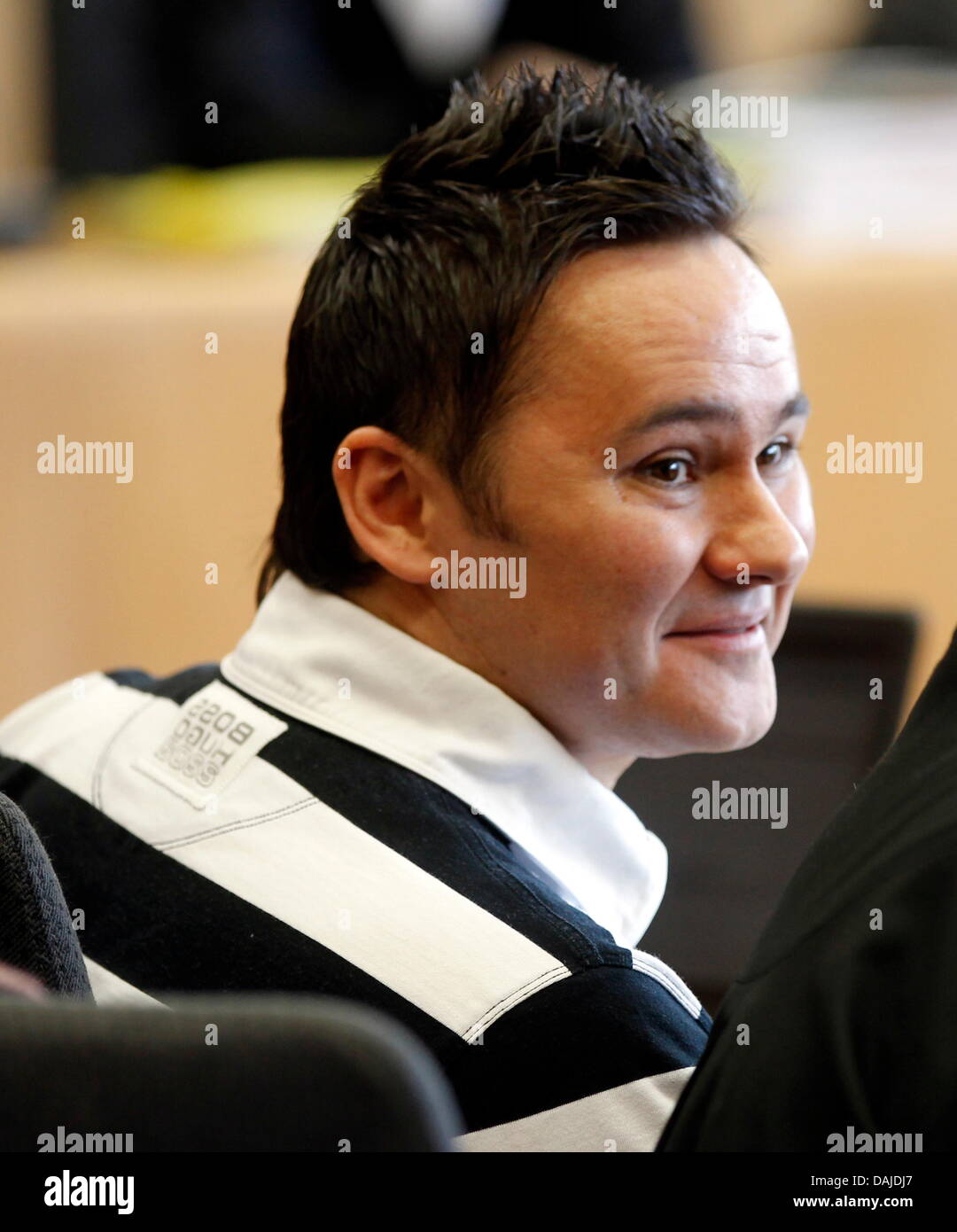 Defendant Ante Sapina waits for the continuation of his trial in Bochum ...