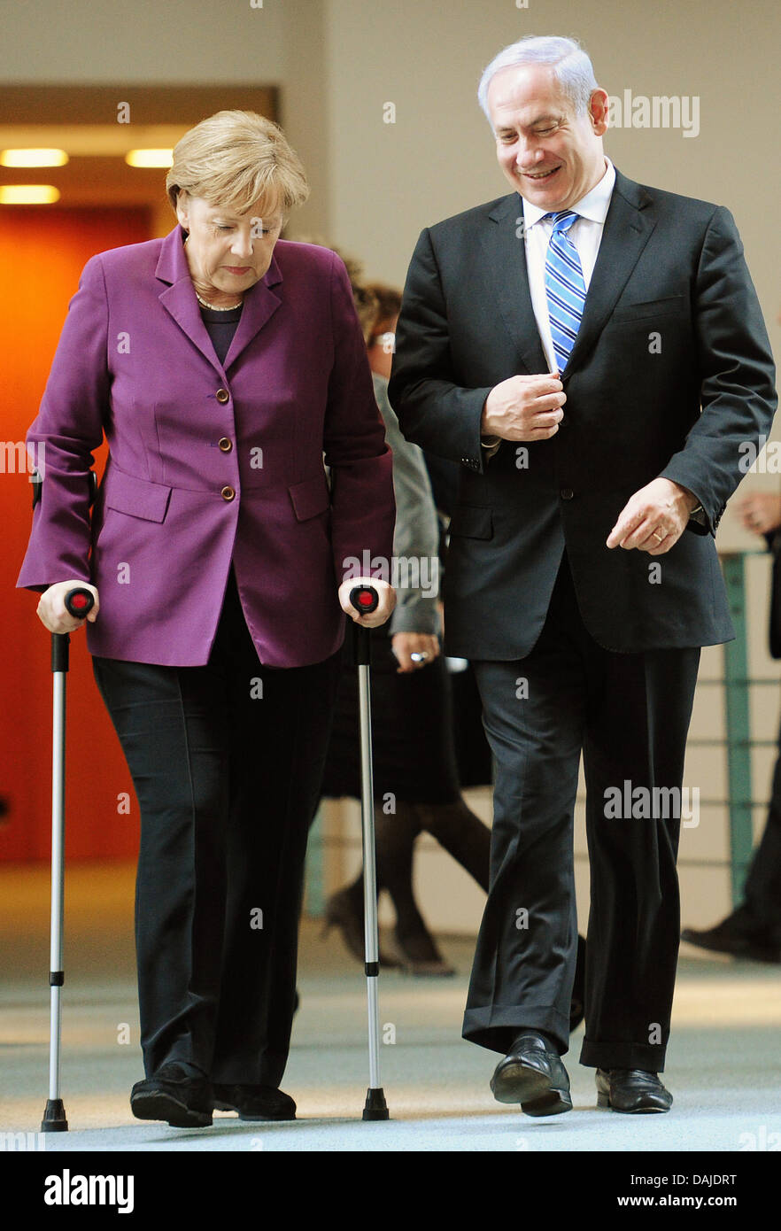 German Chancellor Angela Merkel and Israel's Prime Minister Benjamin ...