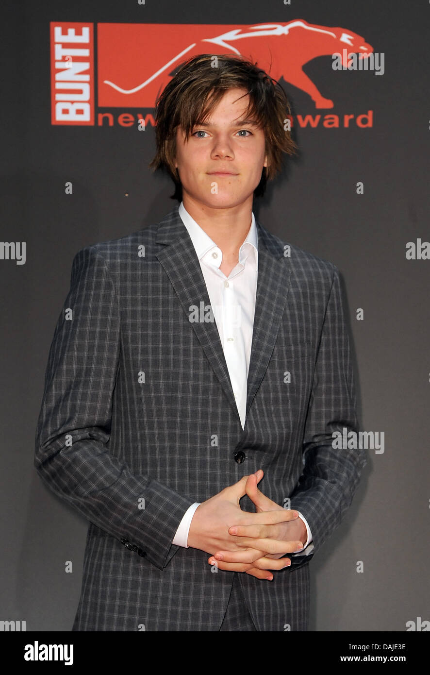 The actor Theo Trebs arrives to to the bestowel of the 'New Faces Award ...