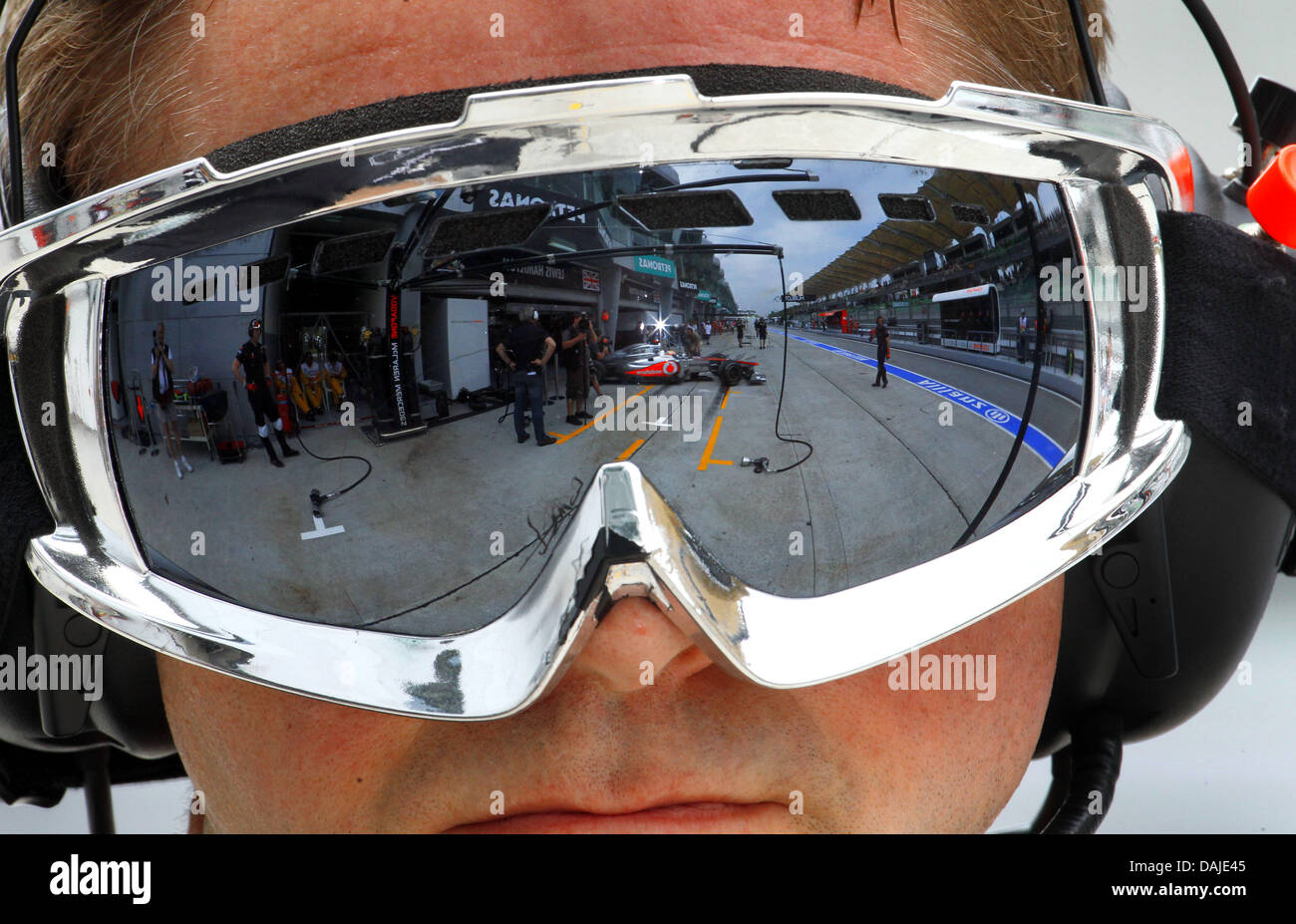 British Formula One driver Lewis Hamilton of McLaren Mercedes reflected ...