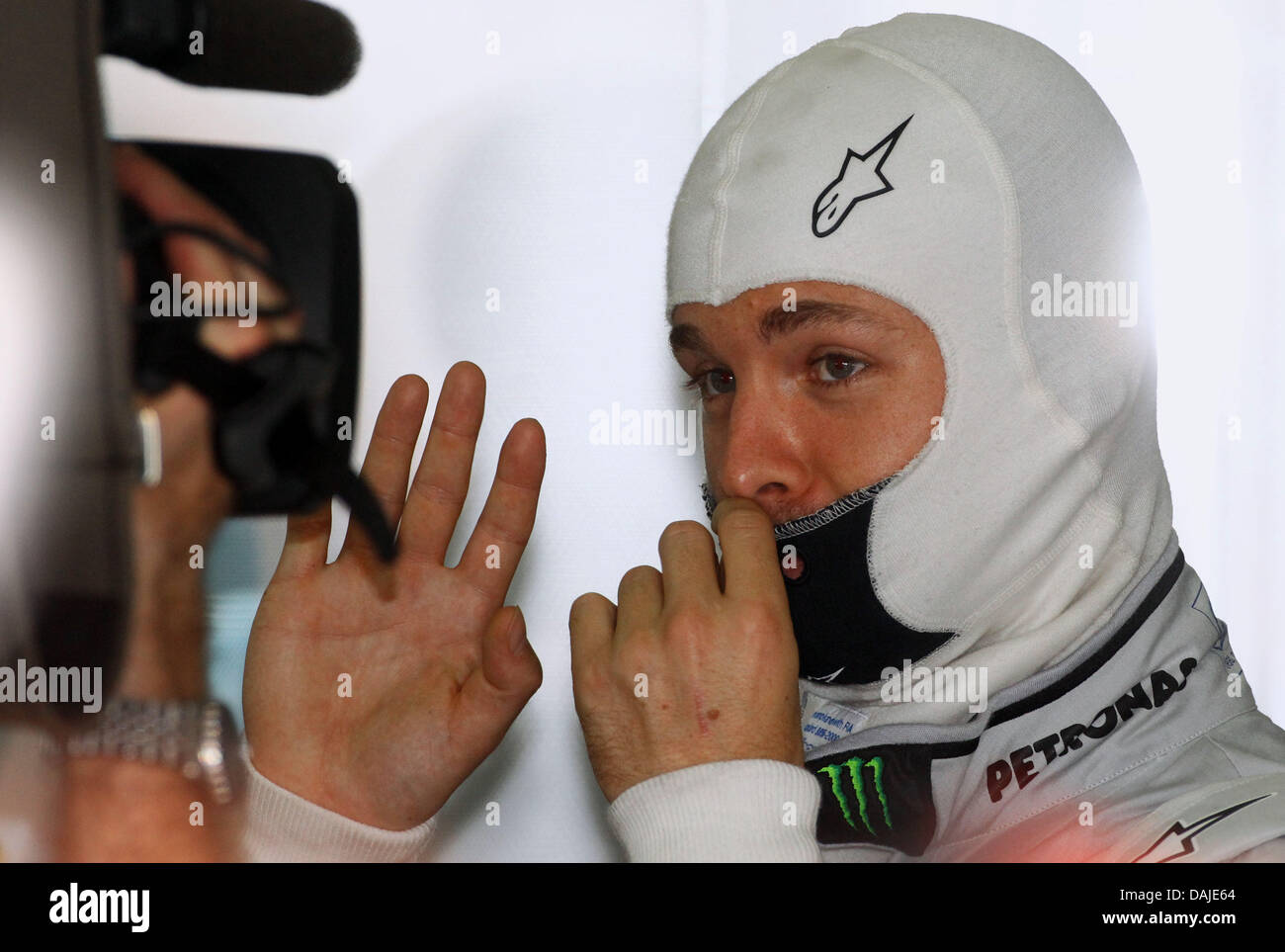 Racing driver balaclava hi-res stock photography and images - Alamy