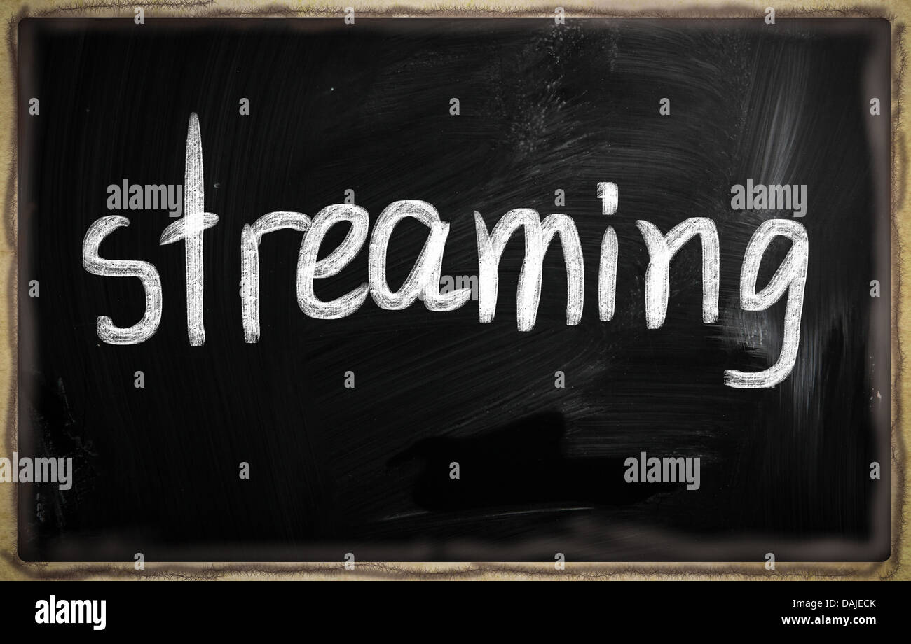 social media concept - text on a blackboard Stock Photo - Alamy