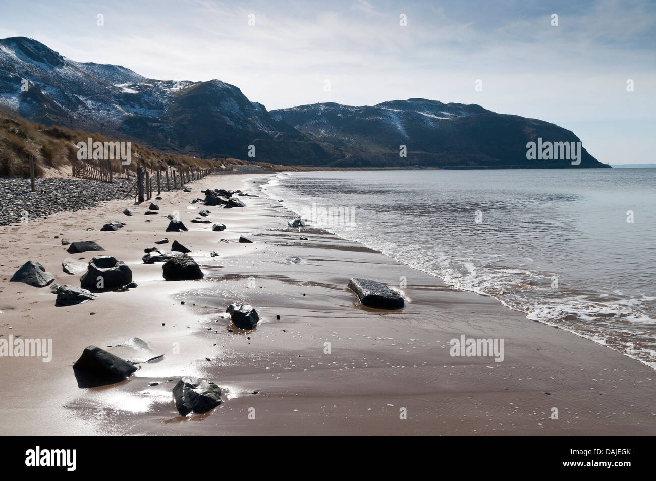 Conwy Morfa beach on the North Wales coast Stock Photo - Alamy
