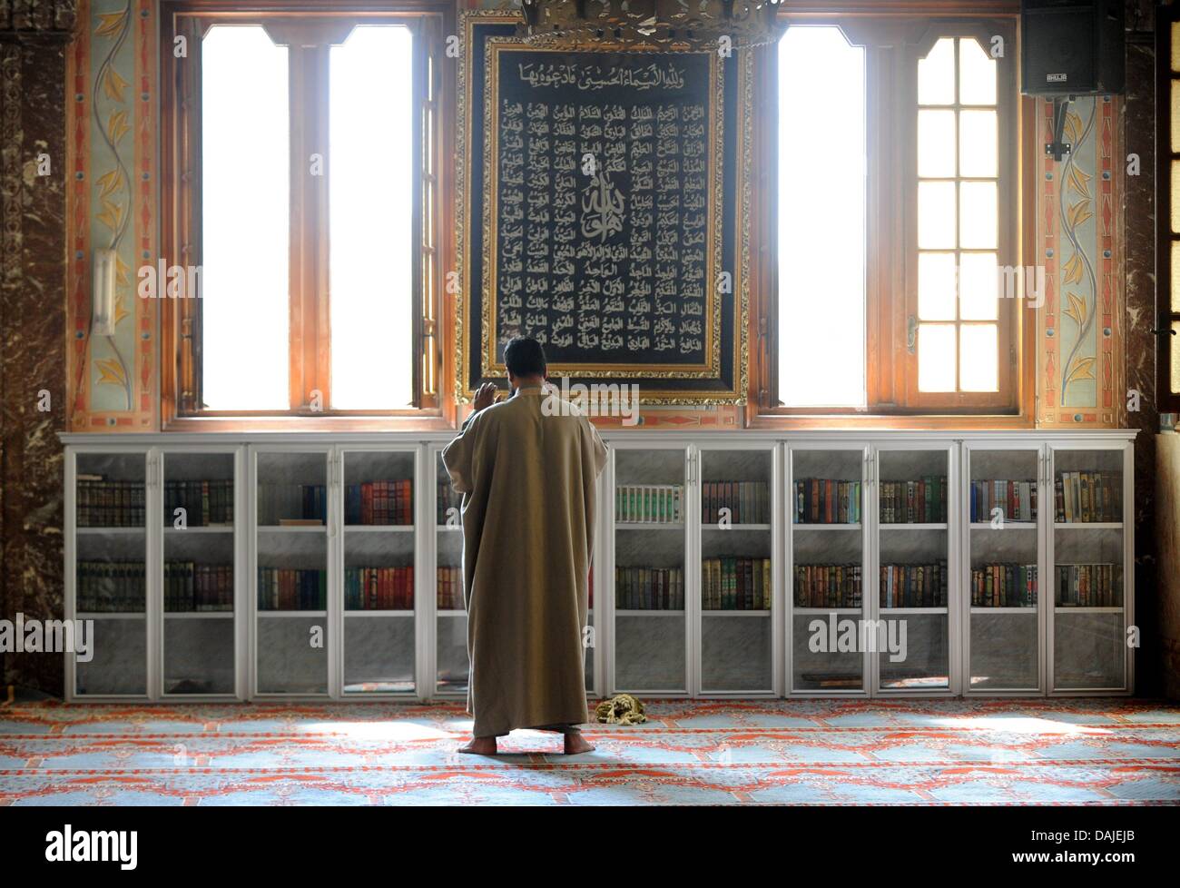 A man prays in a mosque in Benghazi, Libya, 08 April 2011. In the ...