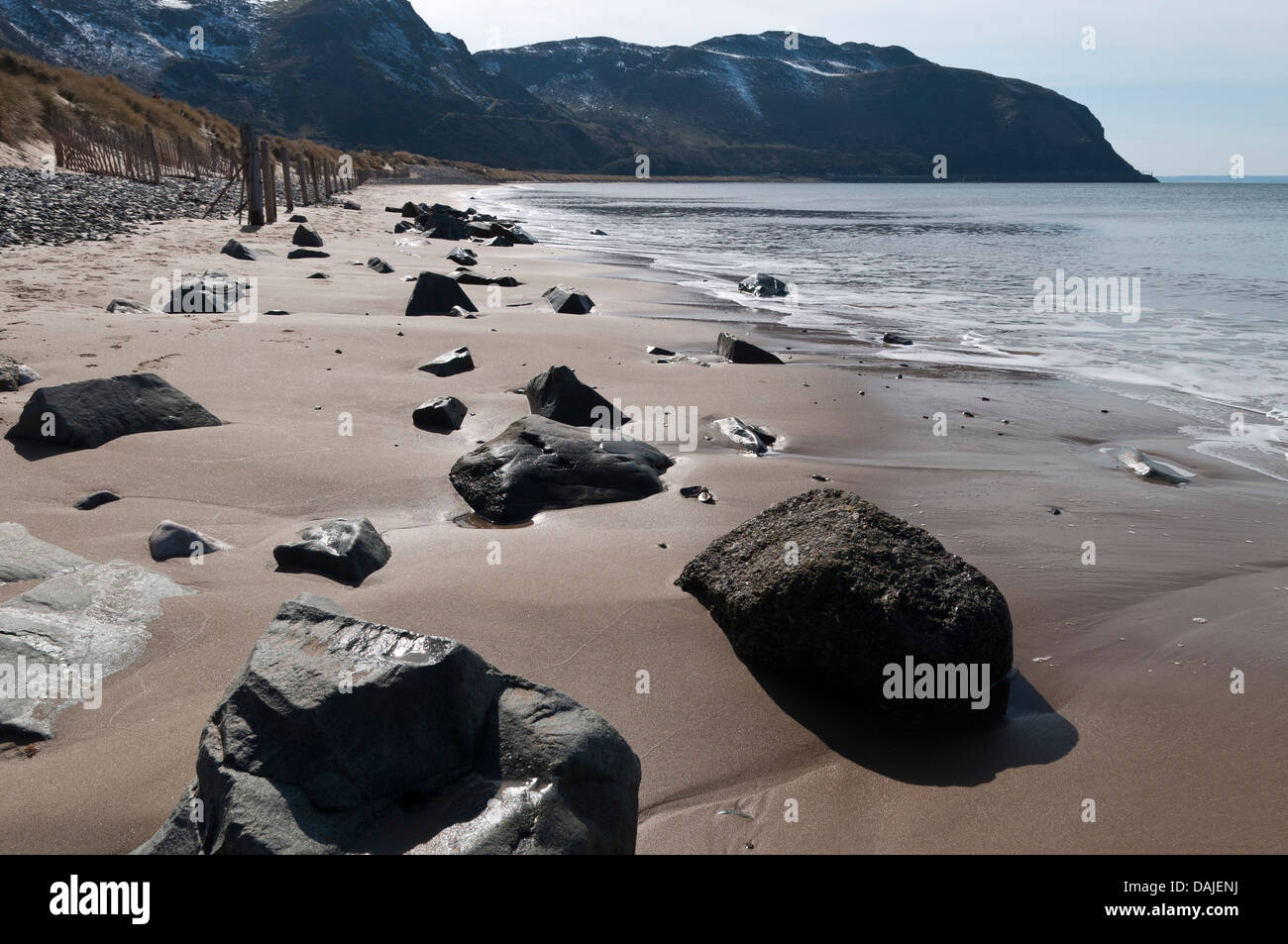 Conwy Morfa beach on the North Wales coast Stock Photo - Alamy