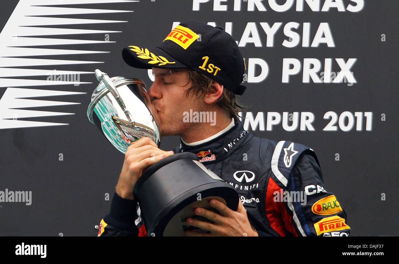 German Formula One driver Sebastian Vettel of Red Bull Racing ...