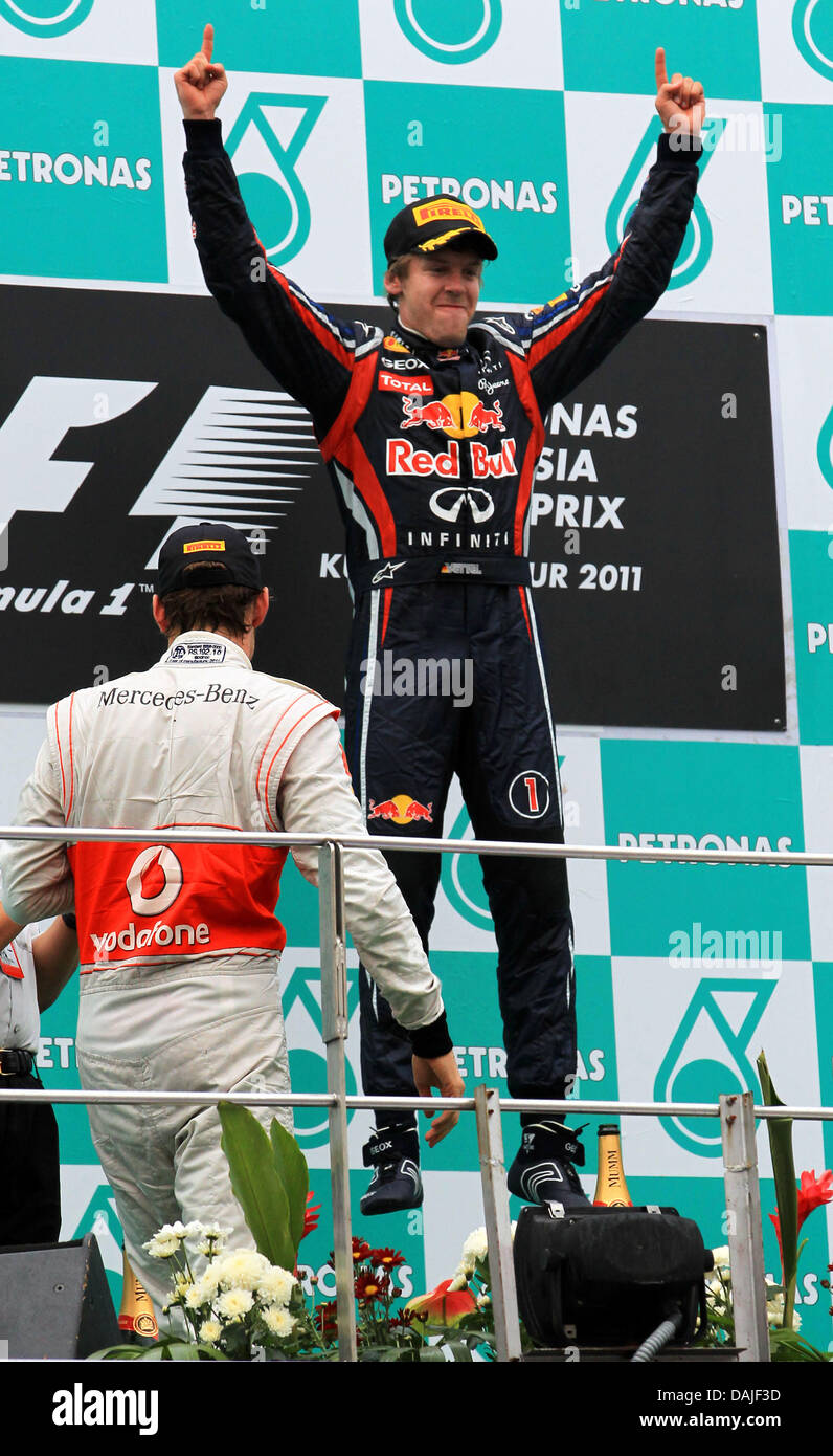 German Formula One driver Sebastian Vettel of Red Bull Racing ...