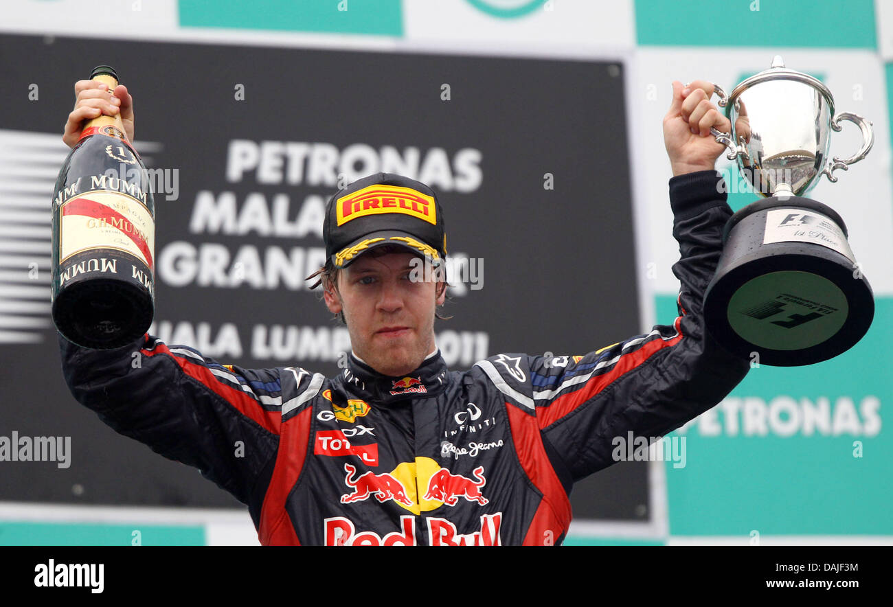 German Formula One driver Sebastian Vettel of Red Bull Racing ...