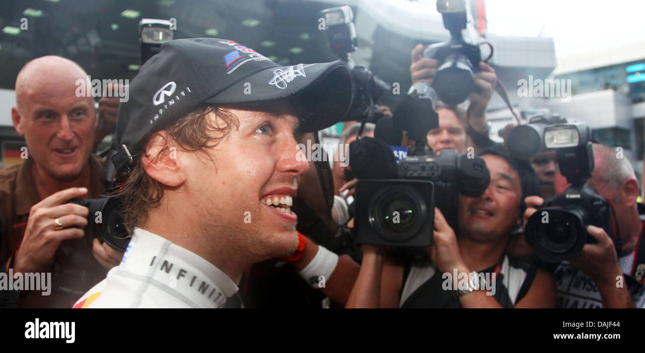 German Formula One driver Sebastian Vettel of Red Bull Racing ...