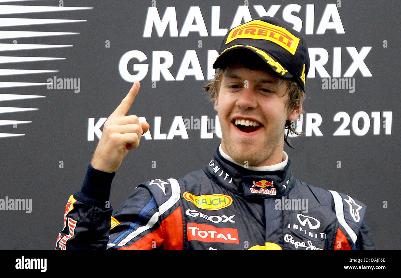 German Formula One driver Sebastian Vettel of Red Bull Racing ...