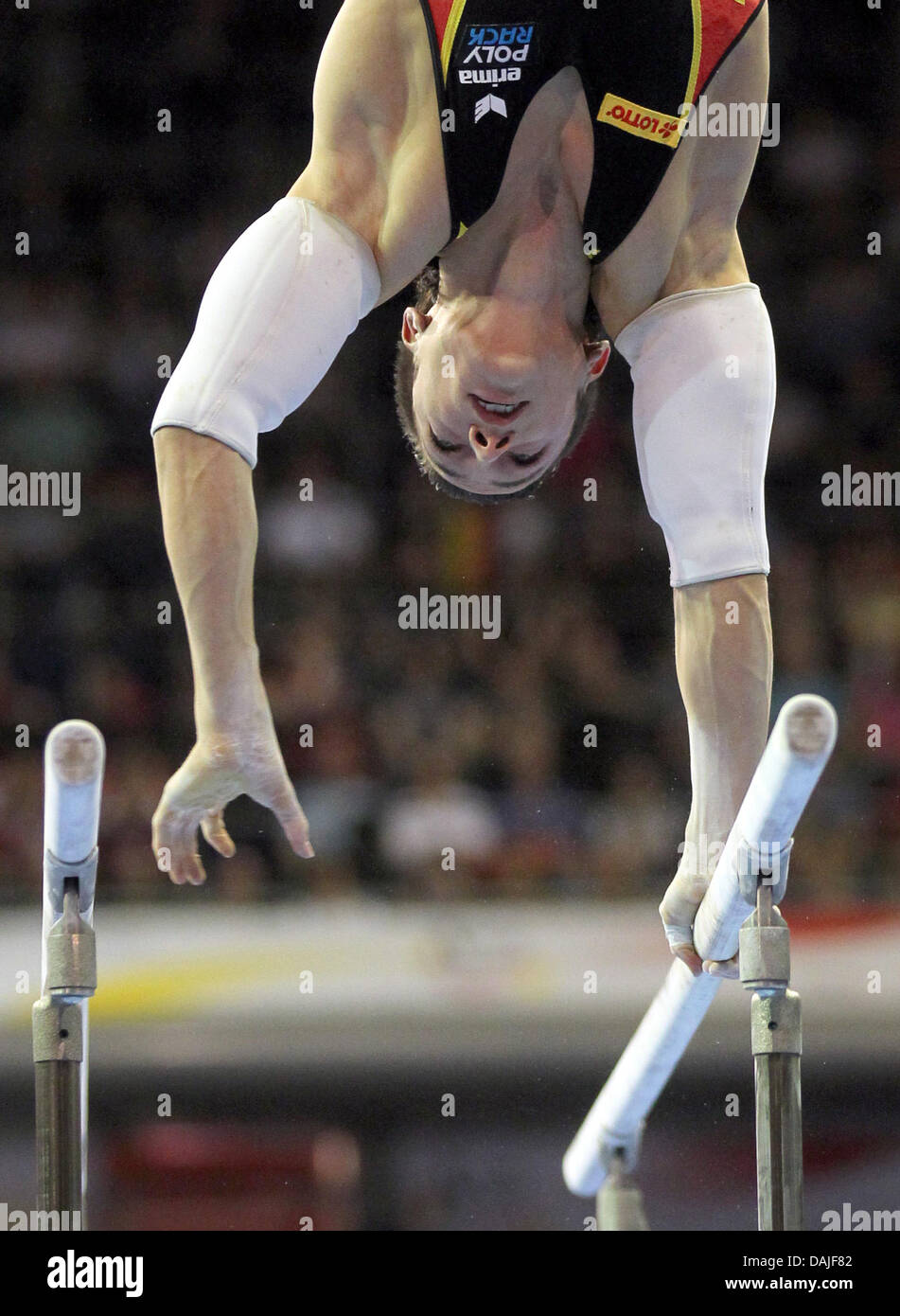 German gymnast Marcel Nguyen competes in the beam final of the European ...