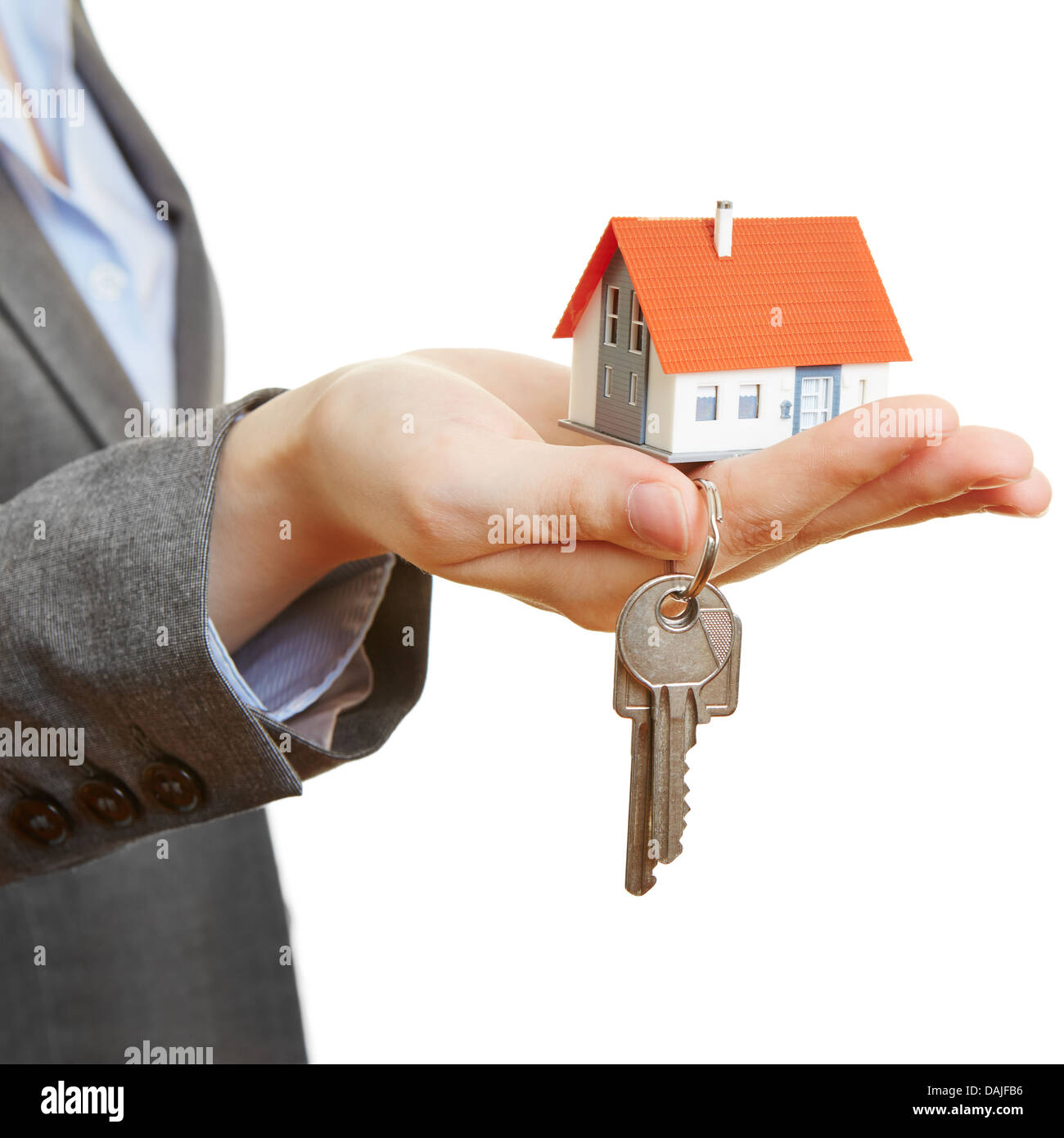 Woman keys home hi-res stock photography and images - Alamy