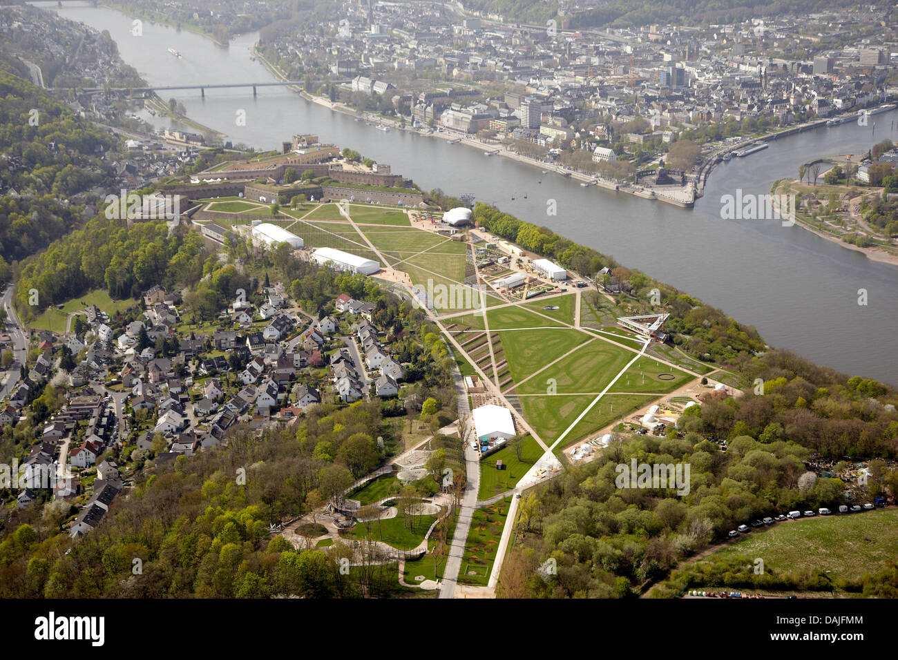 The site of the 2011 German Federal Horticulture Show (BUGA) as seen ...