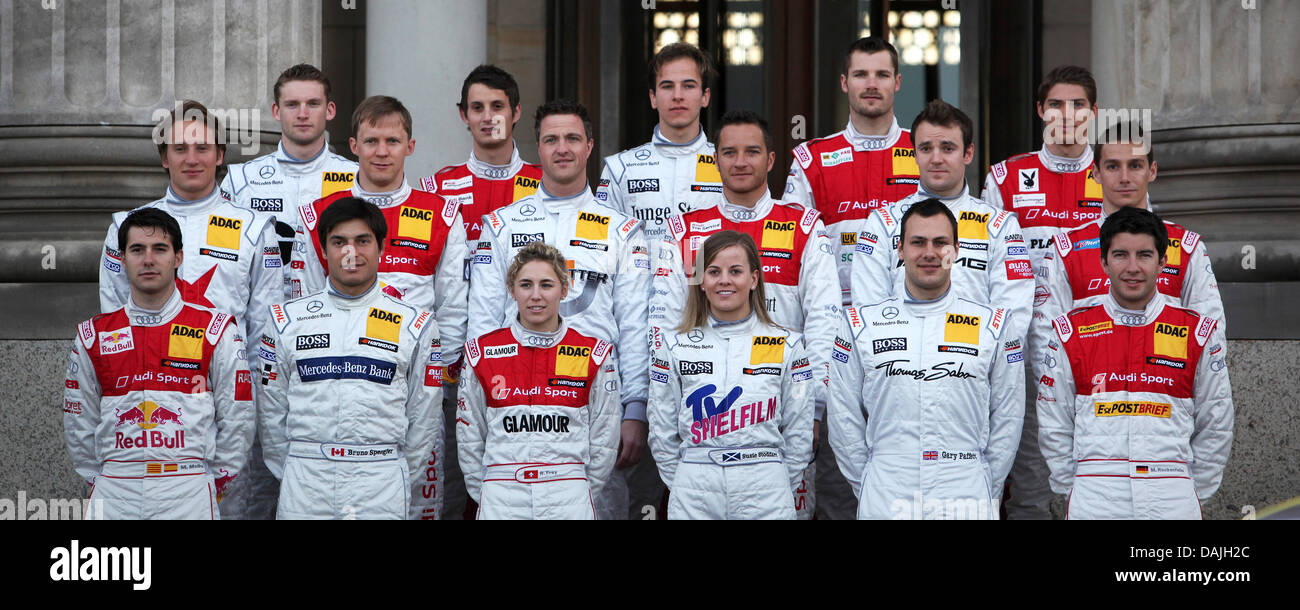 The drivers of the German Touring Car Championship (DTM) for the 2011 ...