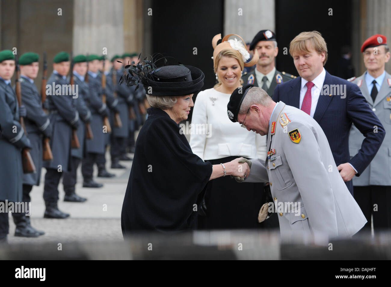 Deputy Inspector General of the Bundeswehr Guenter Weiler makes his ...