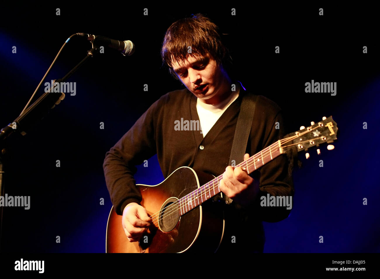 British singer Peter Doherty performs at the Postbahnhof in Berlin ...