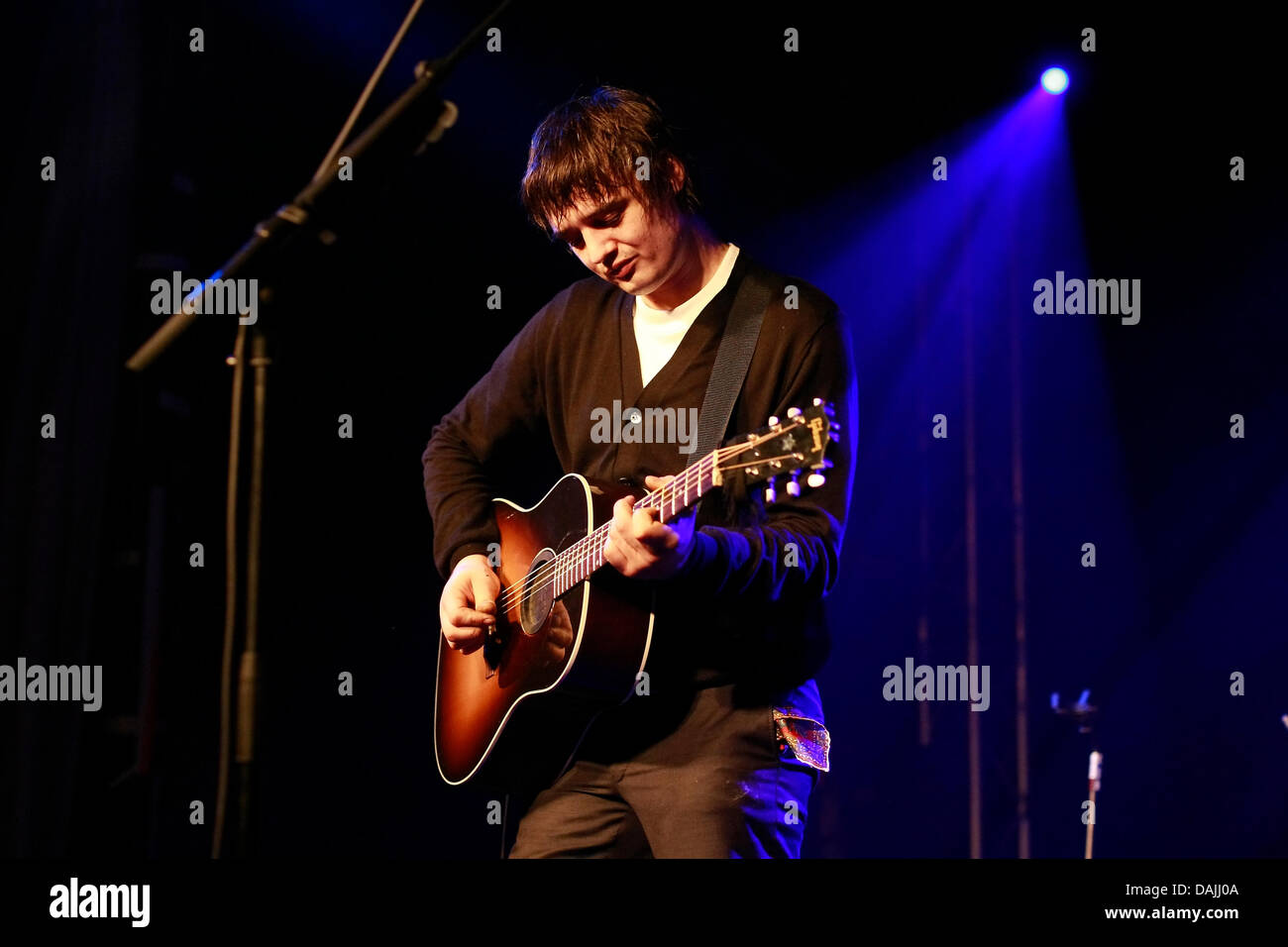 British singer Peter Doherty performs at the Postbahnhof in Berlin ...