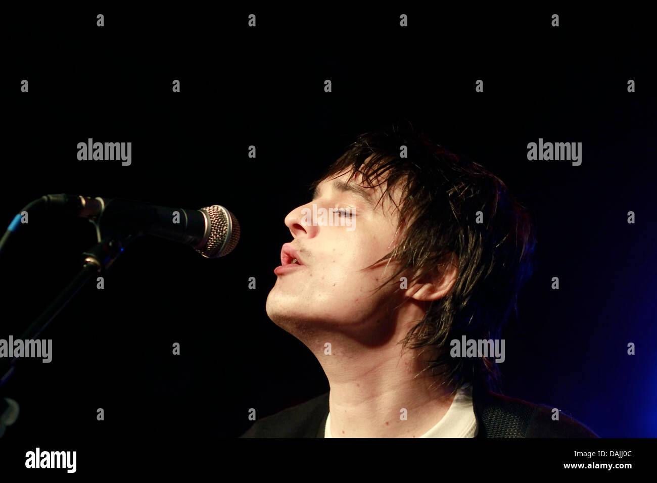 British singer Peter Doherty performs at the Postbahnhof in Berlin ...