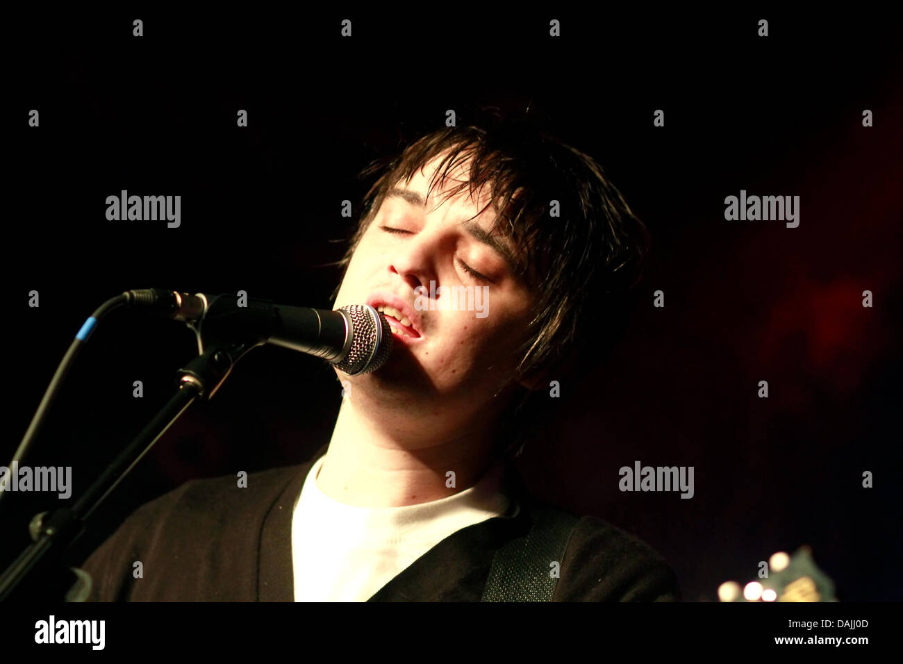 British singer Peter Doherty performs at the Postbahnhof in Berlin ...