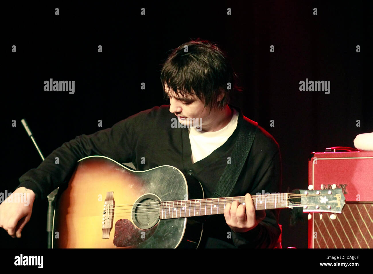 British singer Peter Doherty performs at the Postbahnhof in Berlin ...