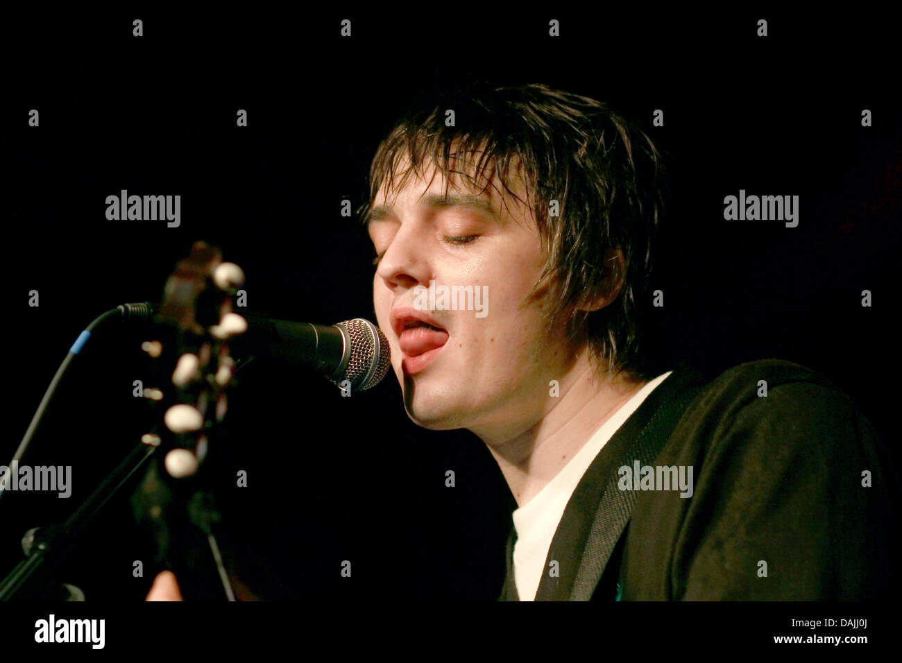 British singer Peter Doherty performs at the Postbahnhof in Berlin ...