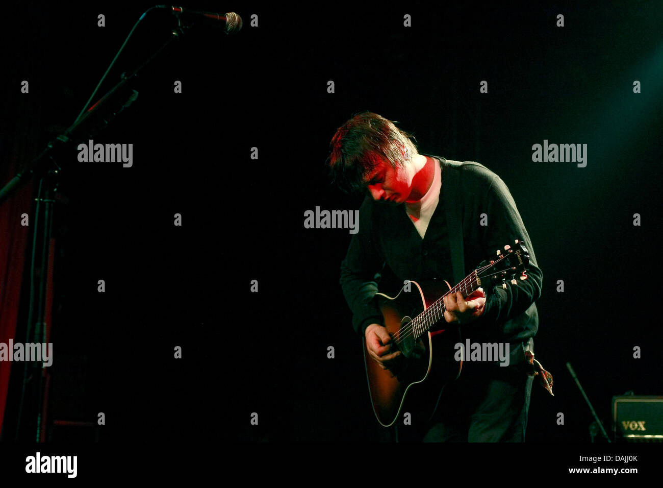 British singer Peter Doherty performs at the Postbahnhof in Berlin ...