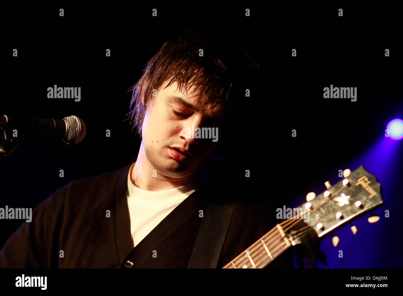 British singer Peter Doherty performs at the Postbahnhof in Berlin ...