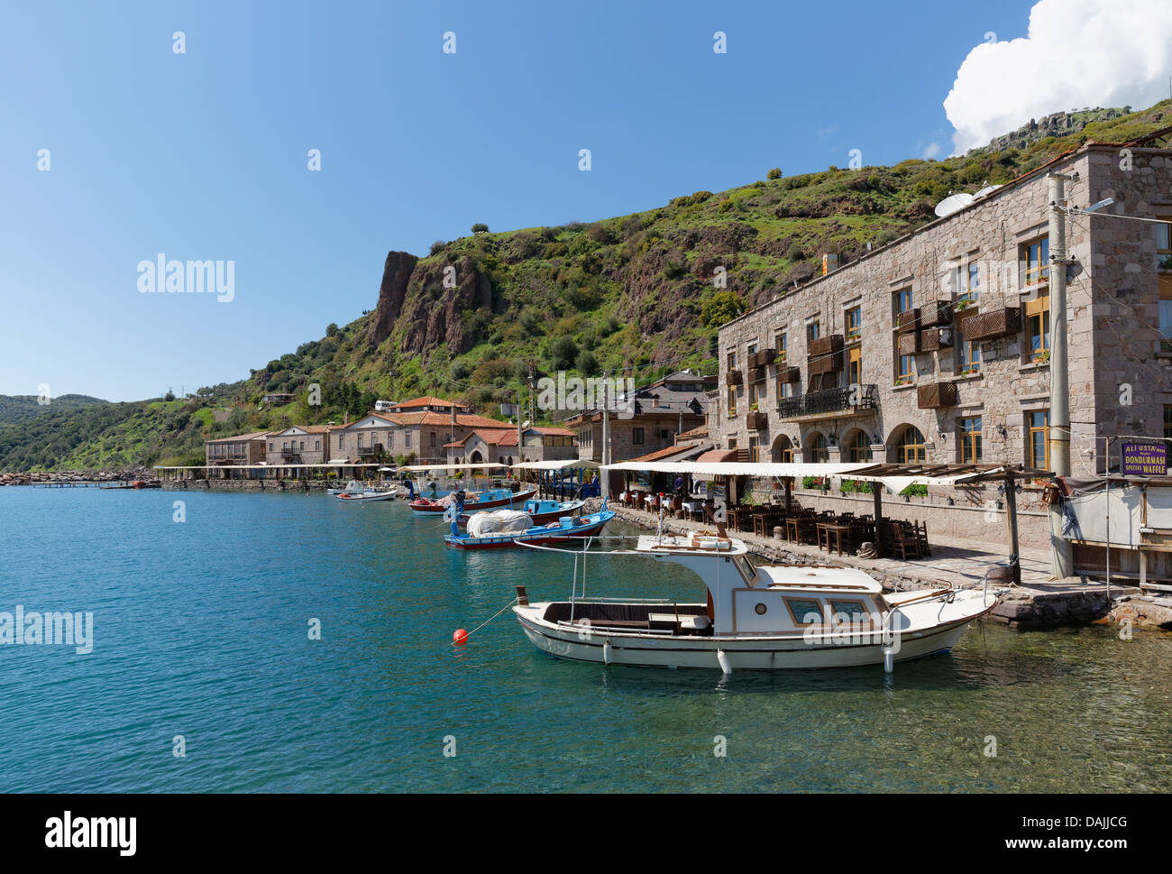 Turkey, Assos harbour at Behramkale village Stock Photo - Alamy