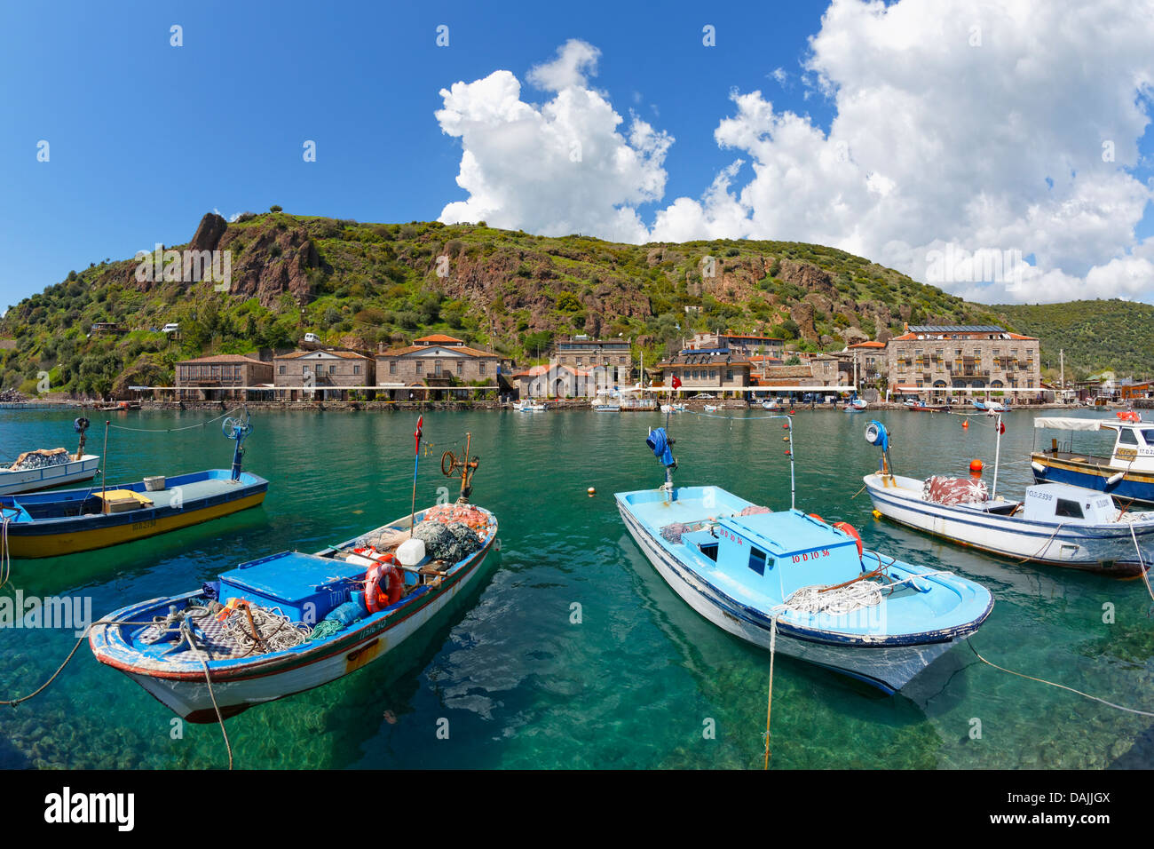 Turkey, Assos harbour at Behramkale village Stock Photo - Alamy