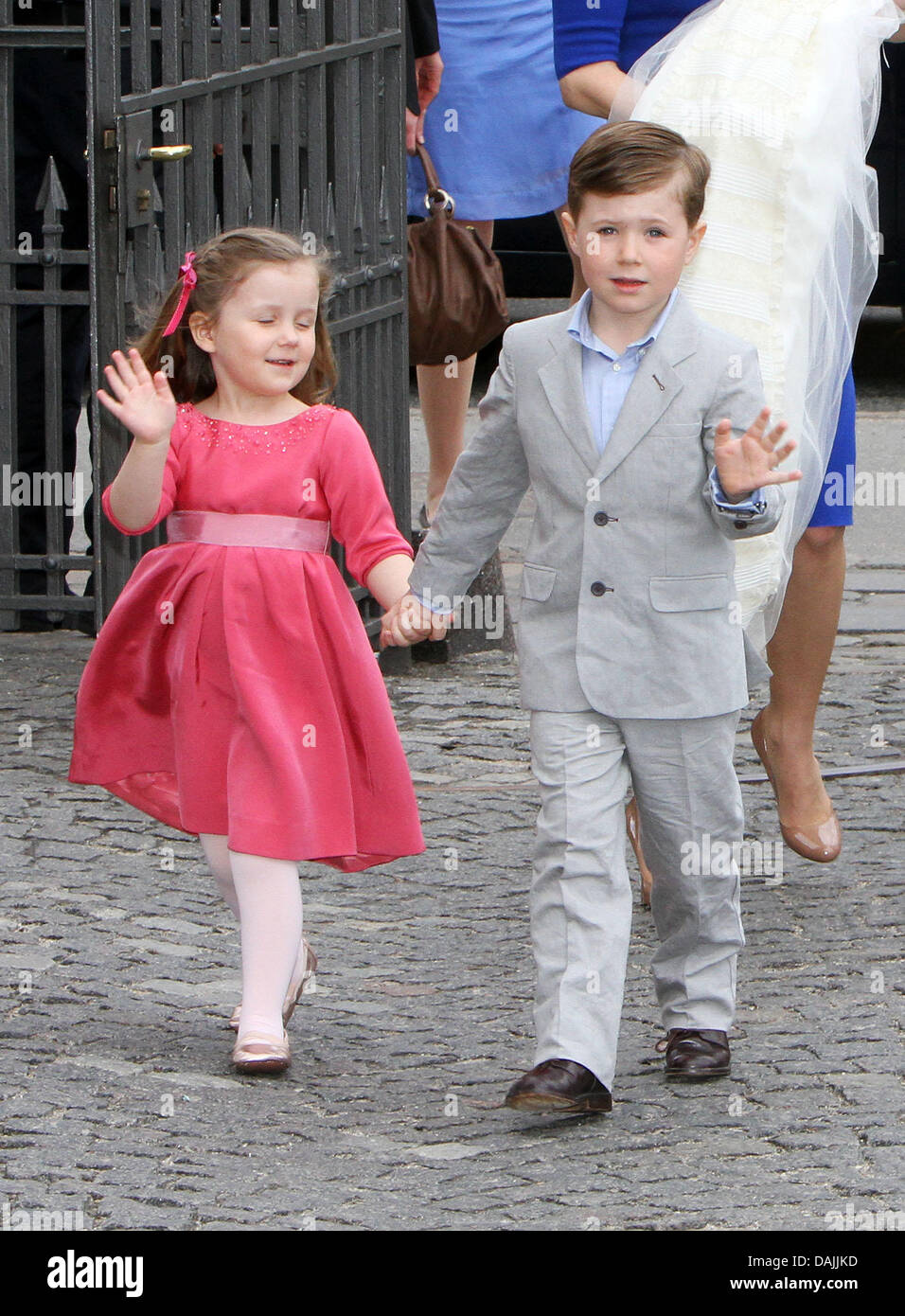 Princess isabella and prince christian in the church hi-res stock ...